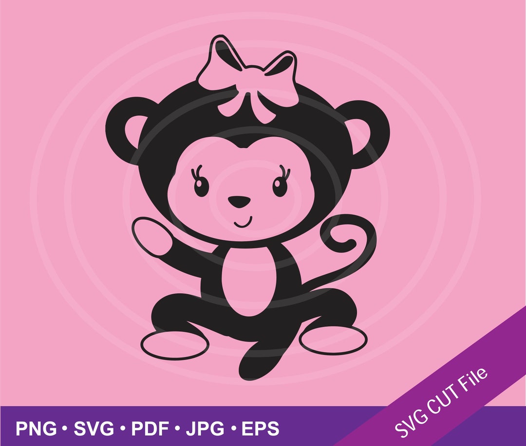 INSTANT Download. Monkey Clip Art Image on Transparent Background ...