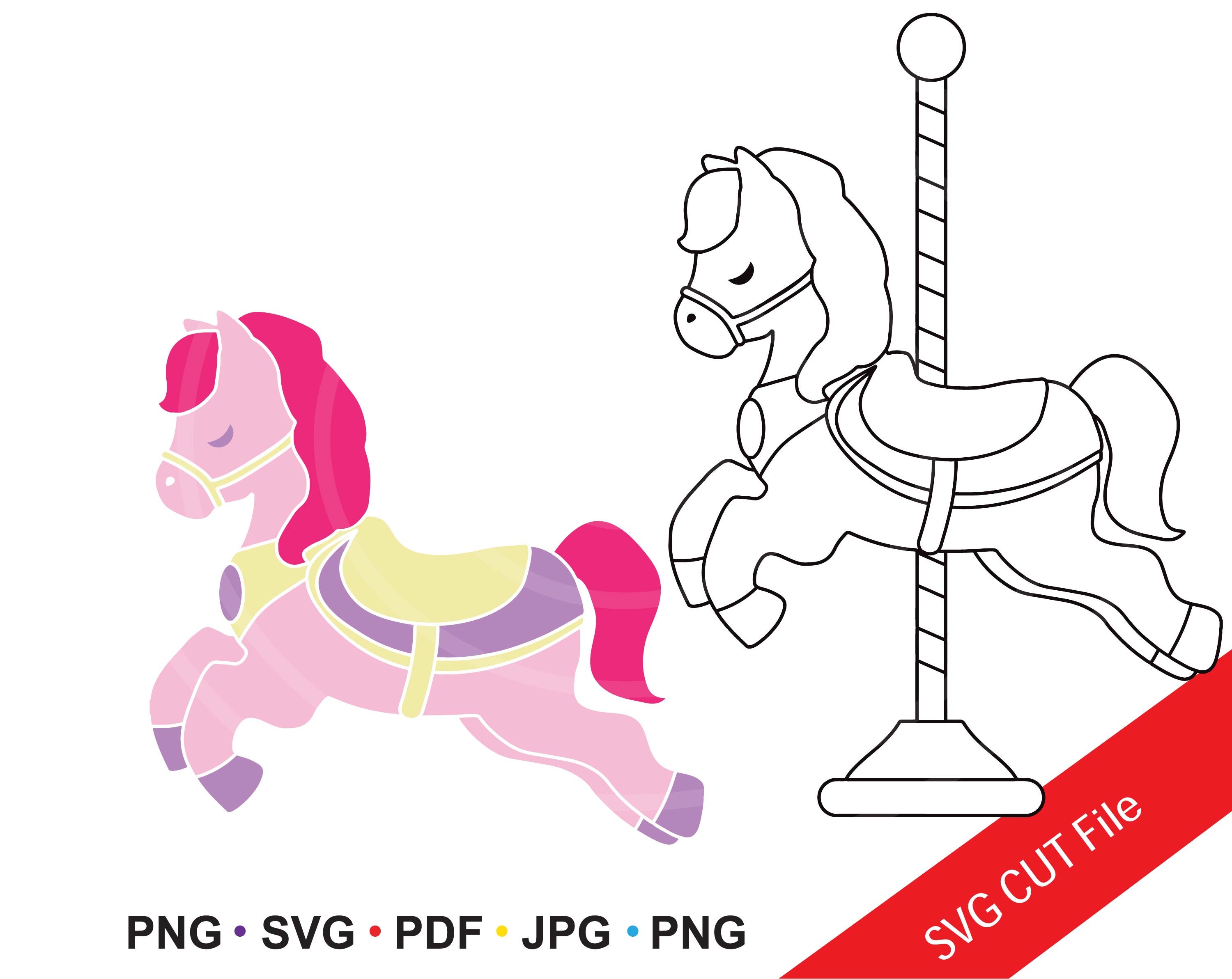 Carousel Horse Stencil