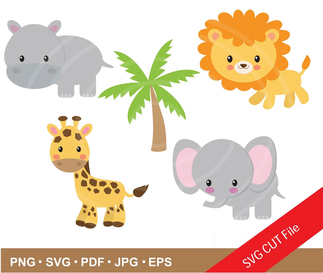 INSTANT Download. Jungle Animals Clip Art 1. Personal and Commercial ...