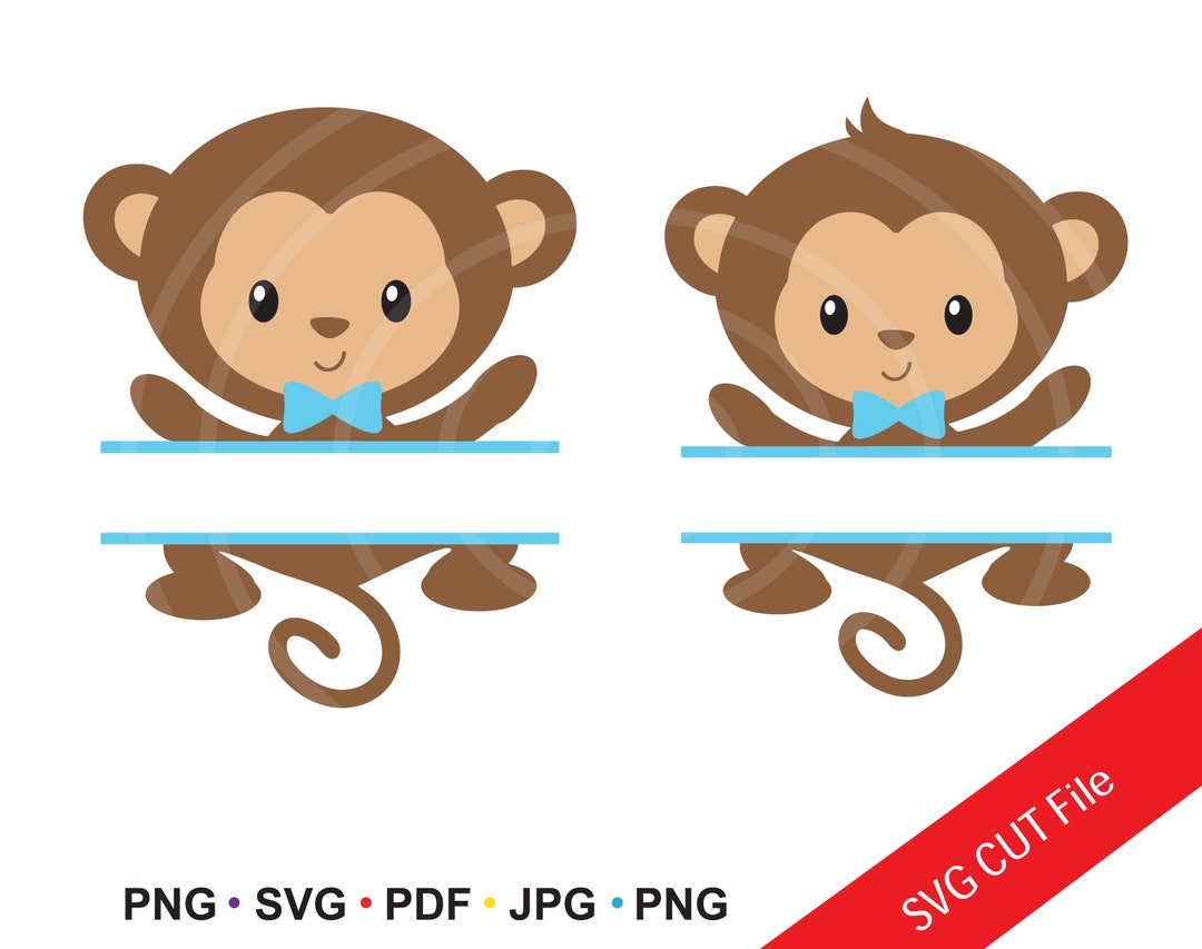 INSTANT Download. Monkey Clip Art Image Add Your Own Text. Personal and ...