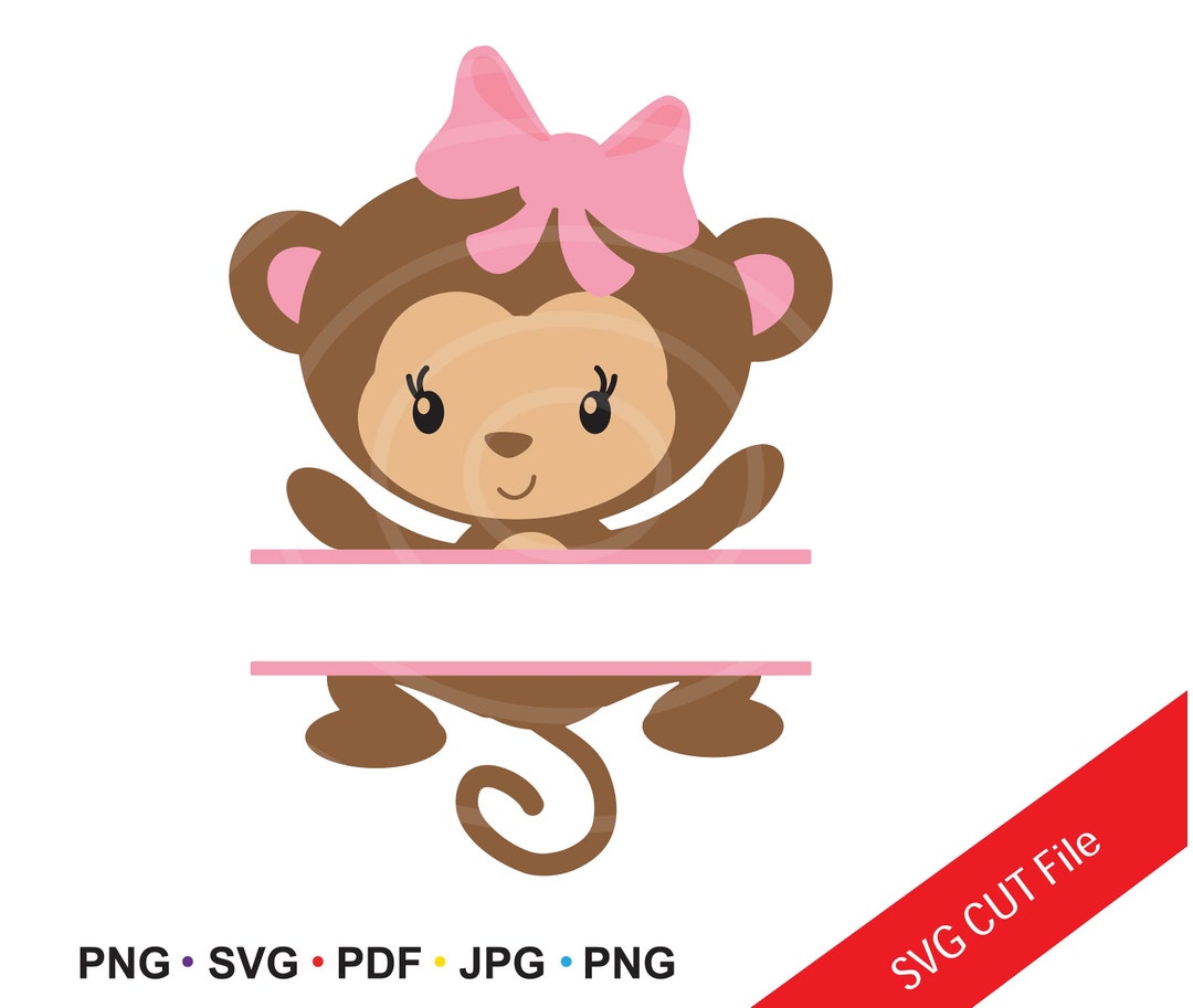 INSTANT Download. Monkey Clip Art Image Add Your Own Text. Personal and ...