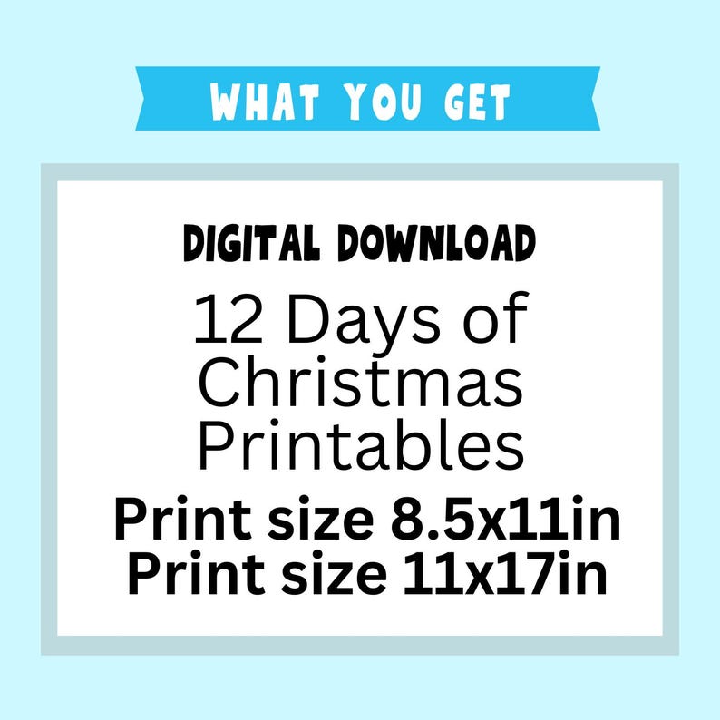 12 Days of Christmas Sing-along Game – Printable Group Activity - Etsy