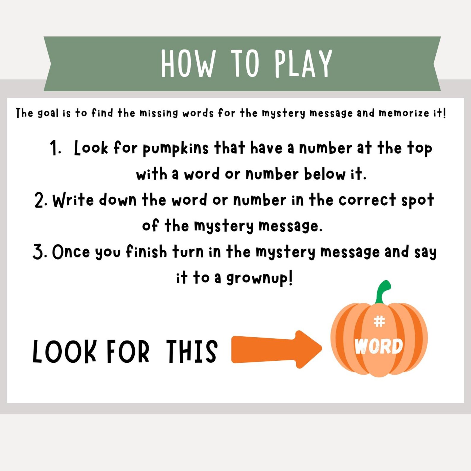 Psalm 27:1 Pumpkin Scripture Scavenger Hunt - Fall Kids Activity - Etsy