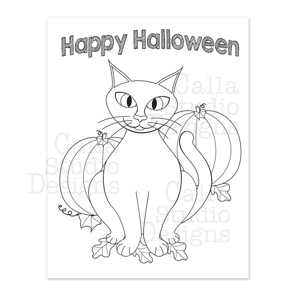 Halloween Cat Ready to Be Downloaded. Instant Download Halloween Cat ...