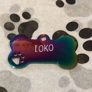 Custom Dog Tag | Personalized Pet ID Tag | Hand Stamped Dog Name Tag ...