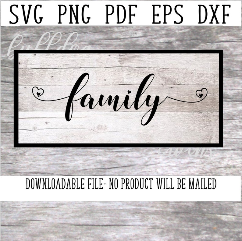 Family SVG Sign Cut File DIY Wood Sign Family Cricut - Etsy