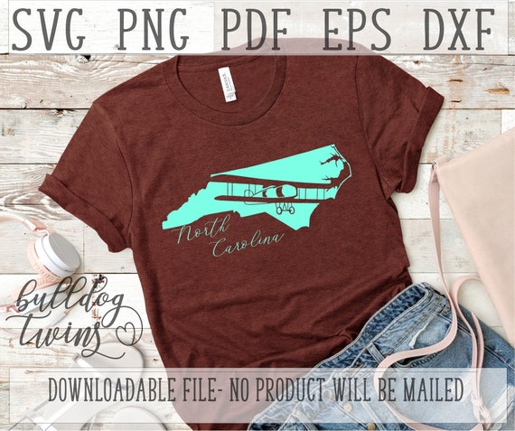 North Carolina SVG First in Flight PNG State Pride Clipart | Etsy