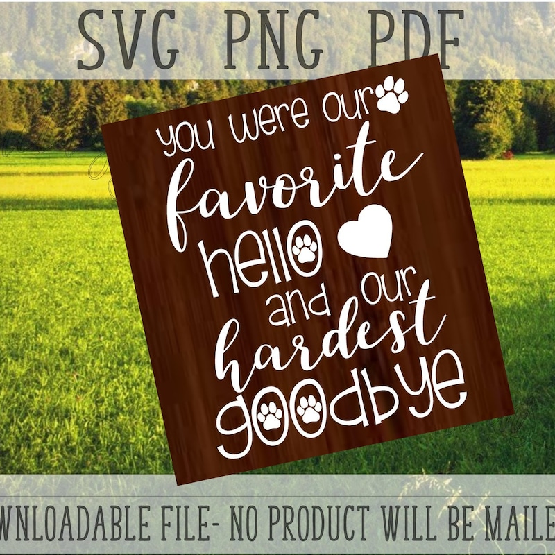 Hardest Goodbye - Etsy