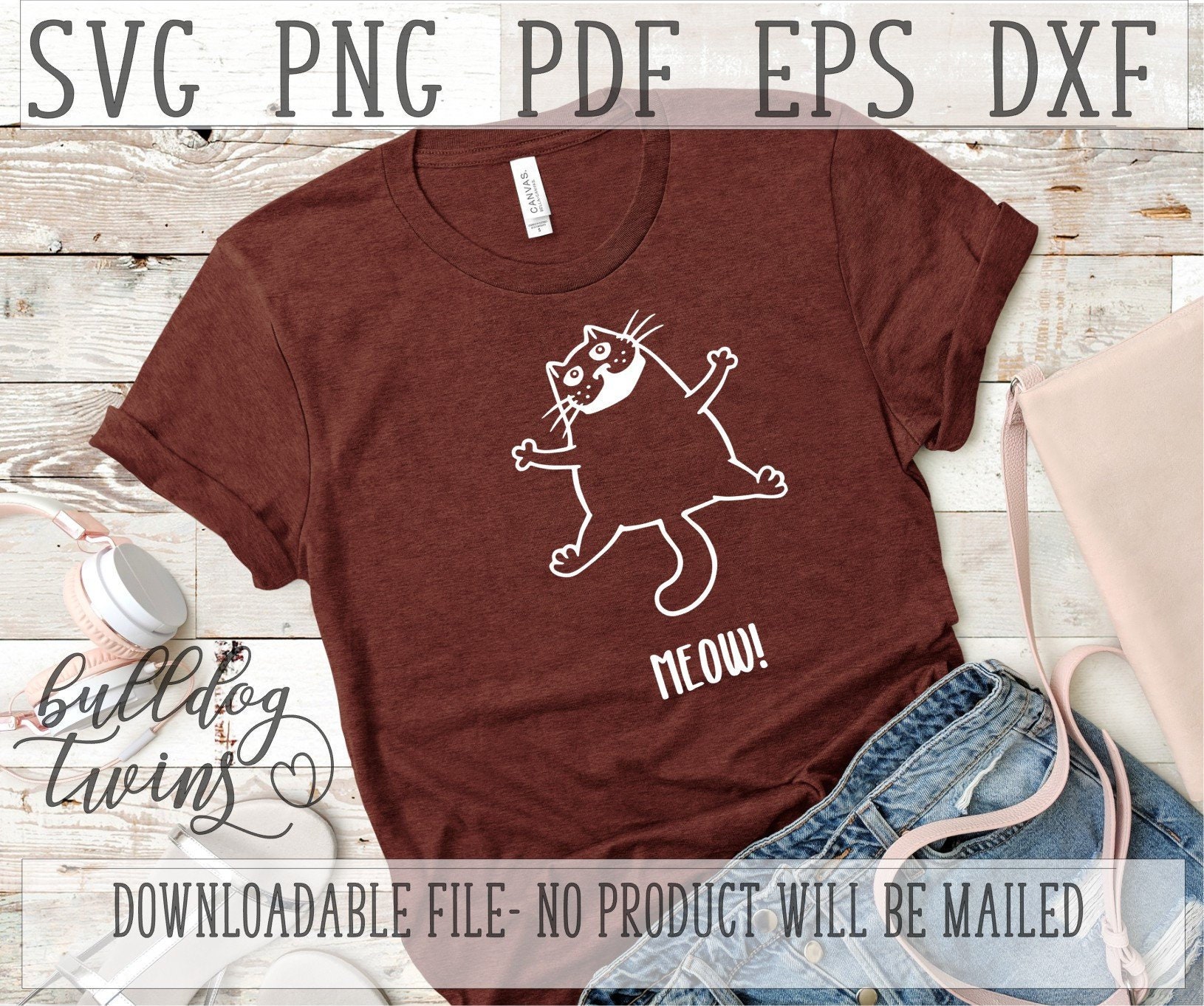 Funny Cat SVG Cut Kitty Cut File Cat Shirt Design Fat Cat - Etsy