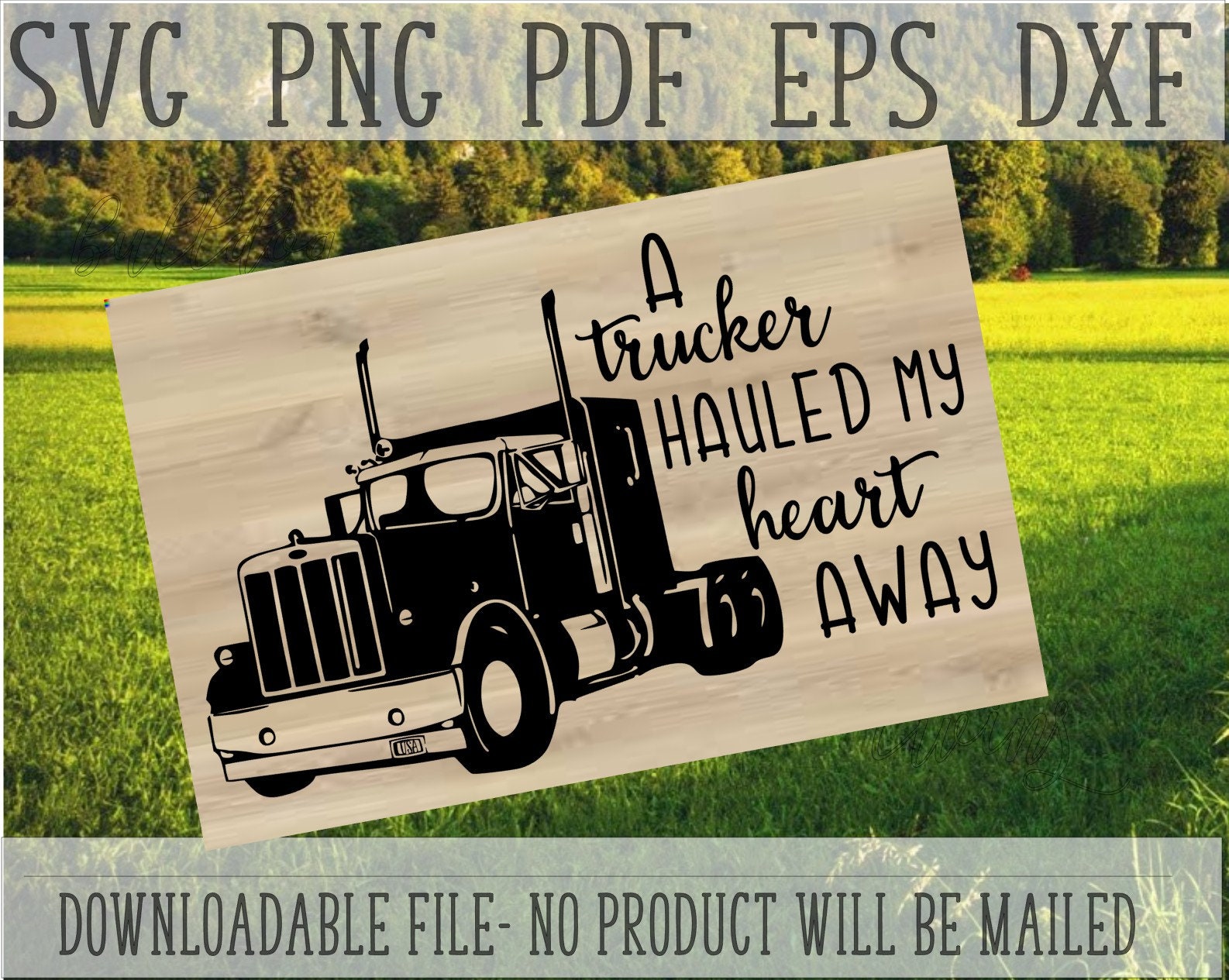 Truck Driver SVG, Big Rig Cut File, Trucker Clip Art, 18 Wheeler PNG ...