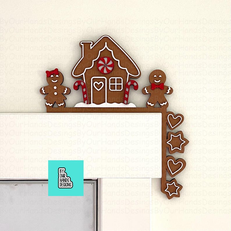 Christmas Door Corner Sign: Layered 'joy' Topper - Etsy