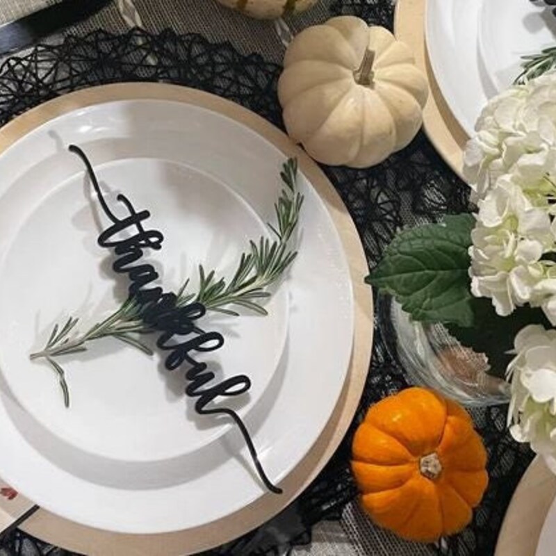 Thanksgiving Place Cards - Etsy