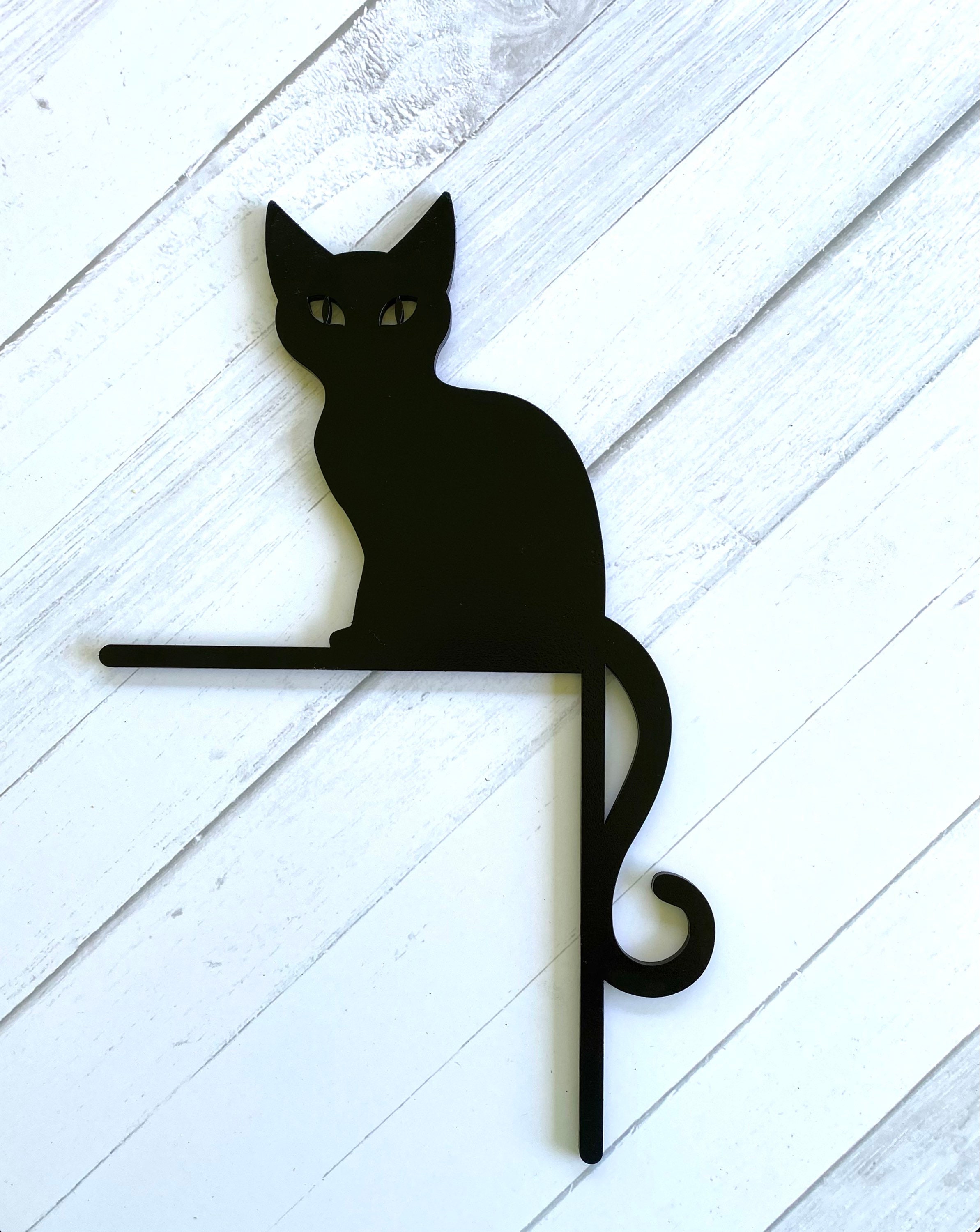 Black Cat Door Topper Halloween Door Corner Decor Black Cat - Etsy