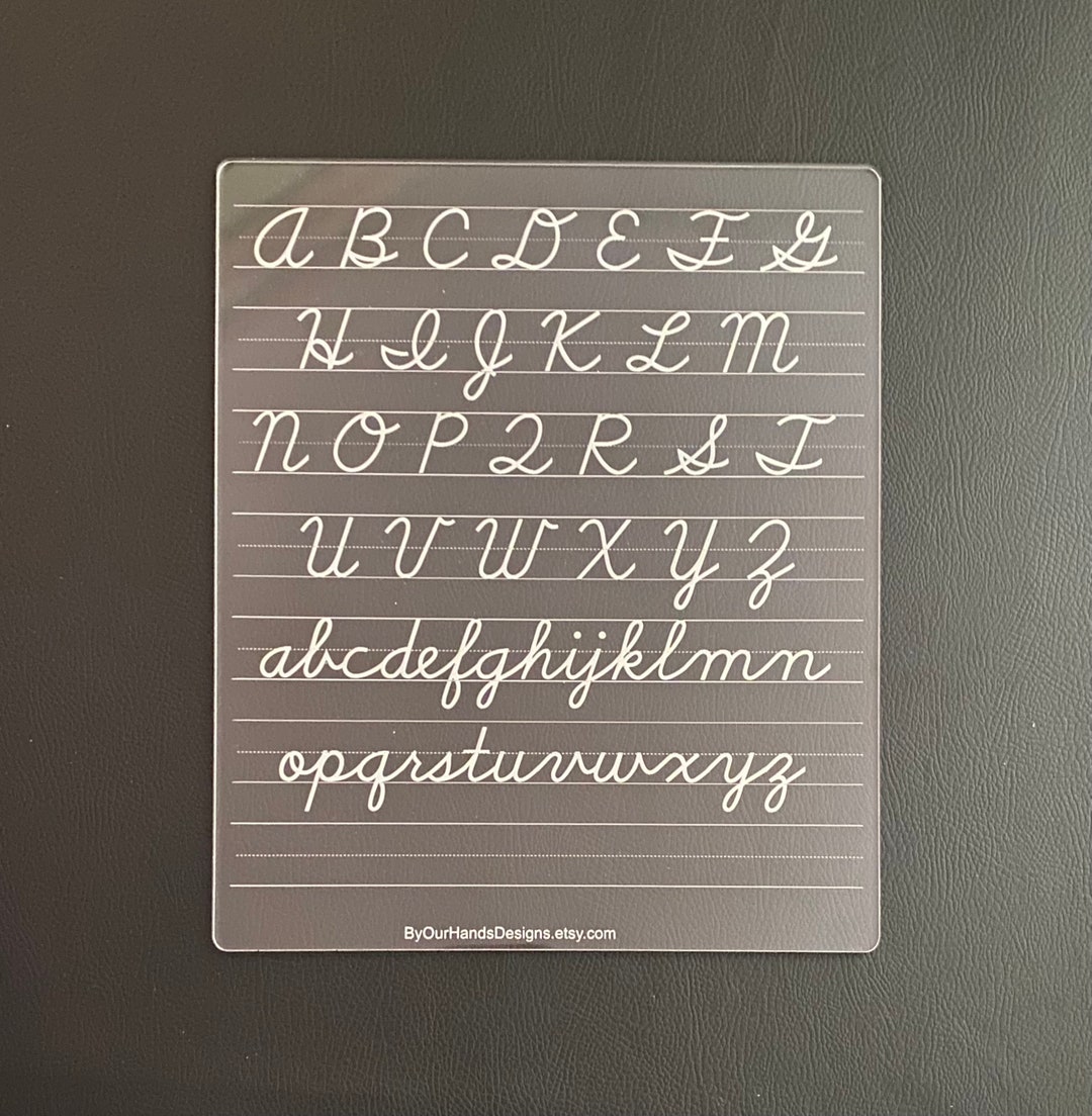 Cursive Tracing Boards, Cursive Name Tracing Board, Writing Practice ...