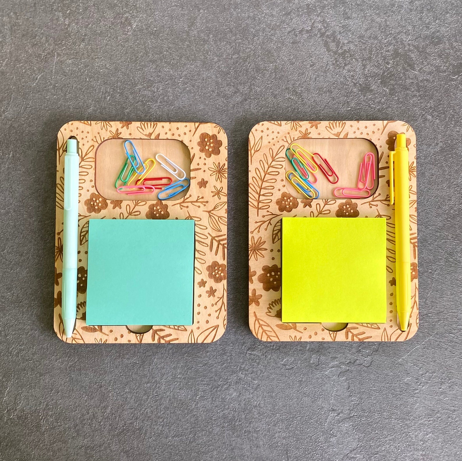 Sticky Note Pad Holder, Desk Note Pad Holder, New Job Gift ...