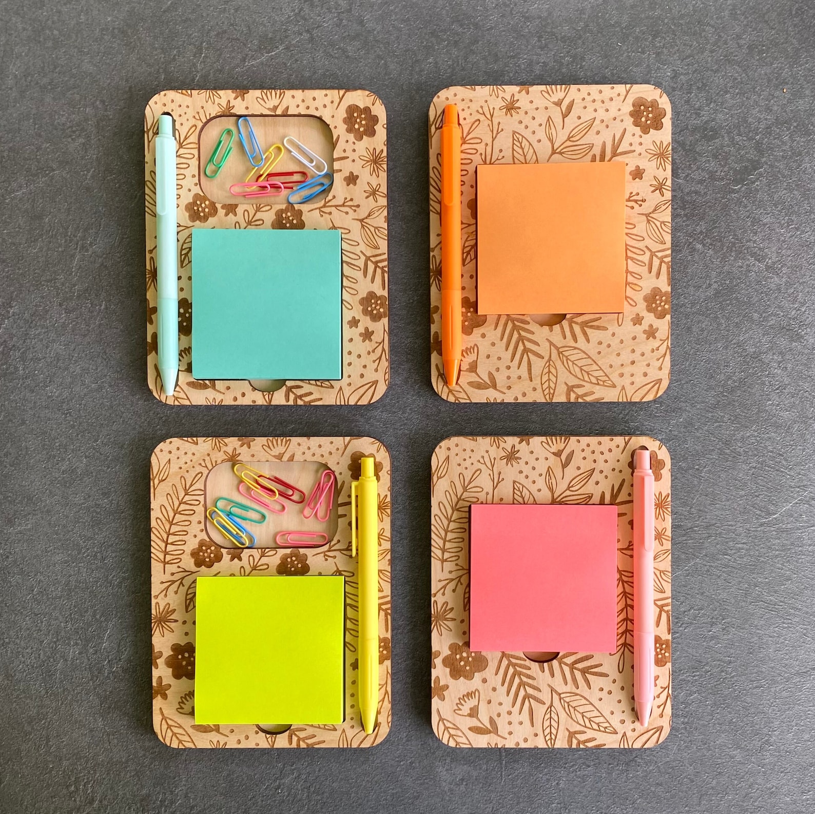 Sticky Note Pad Holder, Desk Note Pad Holder, New Job Gift ...