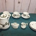 Victorian Toy Tea Set, Doll Dishes, Porcelain Tea Set, Vintage Child ...
