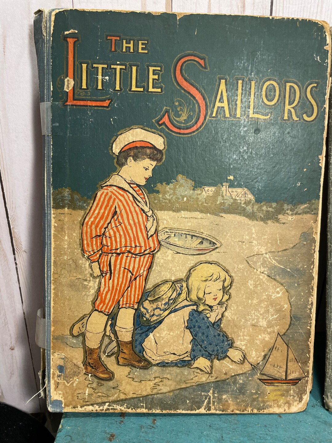 Antique Nursery Book, the Little Sailors, Children's Rhymes, Letter ...