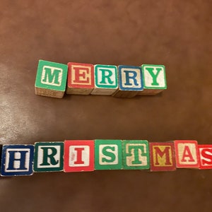 Vintage Wooden Alphabet Letter Blocks, Custom Order or Buys Choice ...