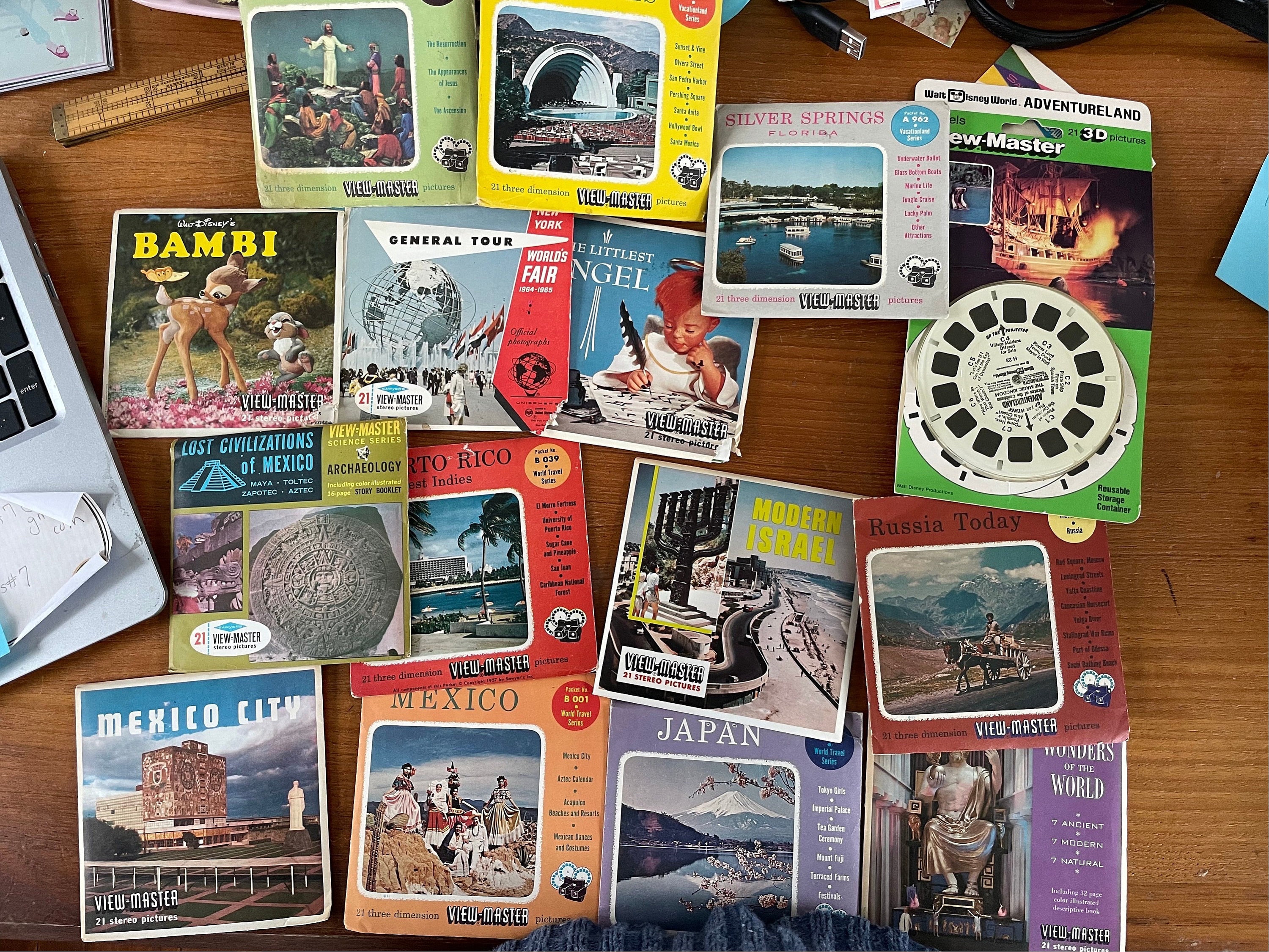 Viewmaster 3 Reel Sets, Original Packaging, Wonders of the World ...