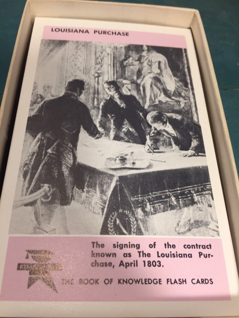 Vintage 1960 Game Book of Knowledge Picture Flash Cards - Etsy
