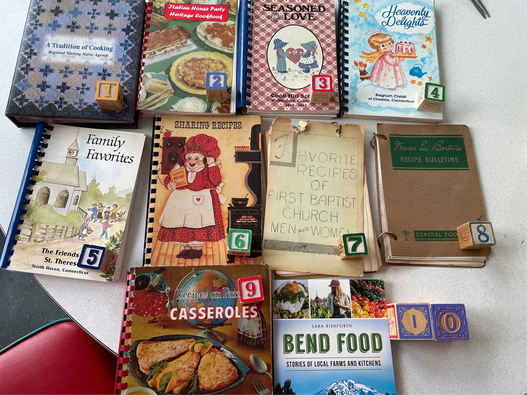 Vintage Regional Cookbooks, Spiral Bound, Locally Recipes, New England ...