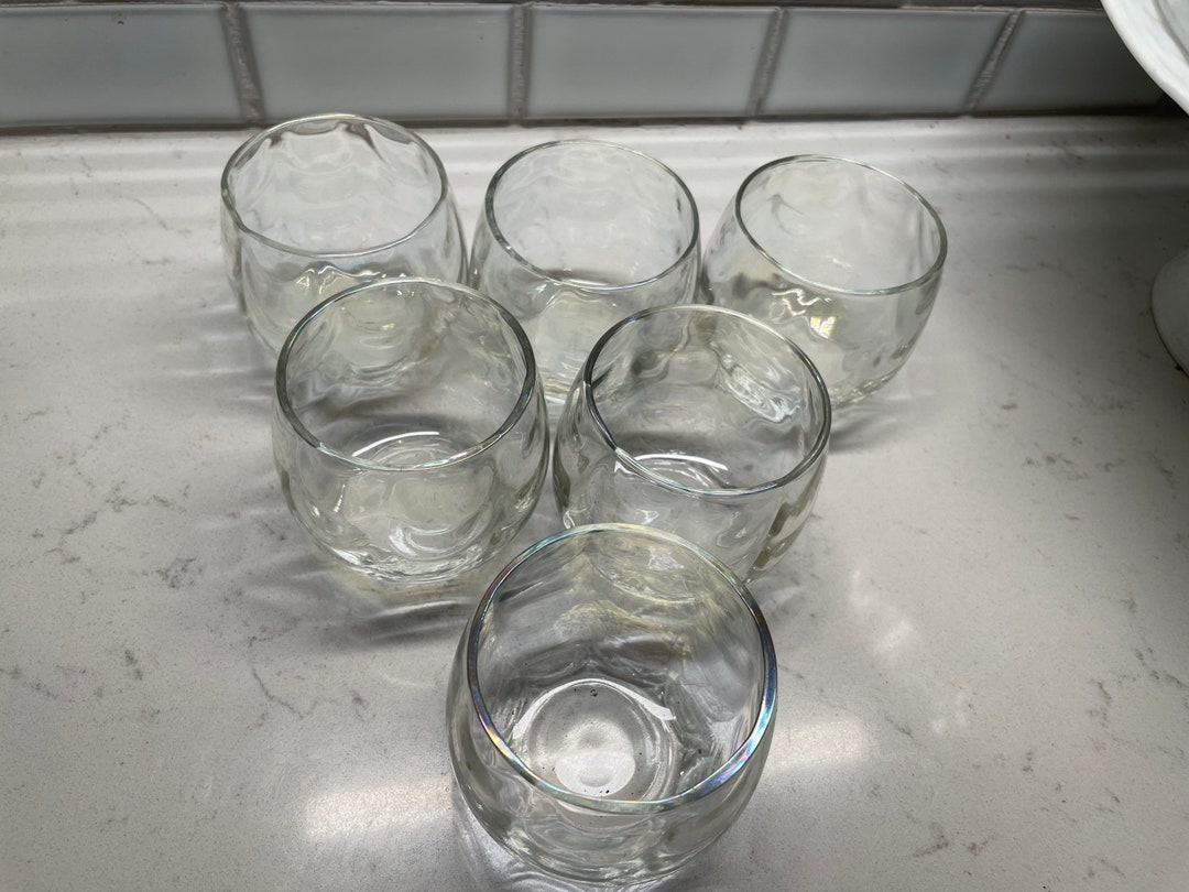 Set of Six MCM Glasses Irridescent Glasses MCM Barware - Etsy