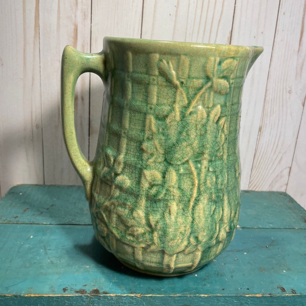 Yellow Ware Pitcher - Etsy