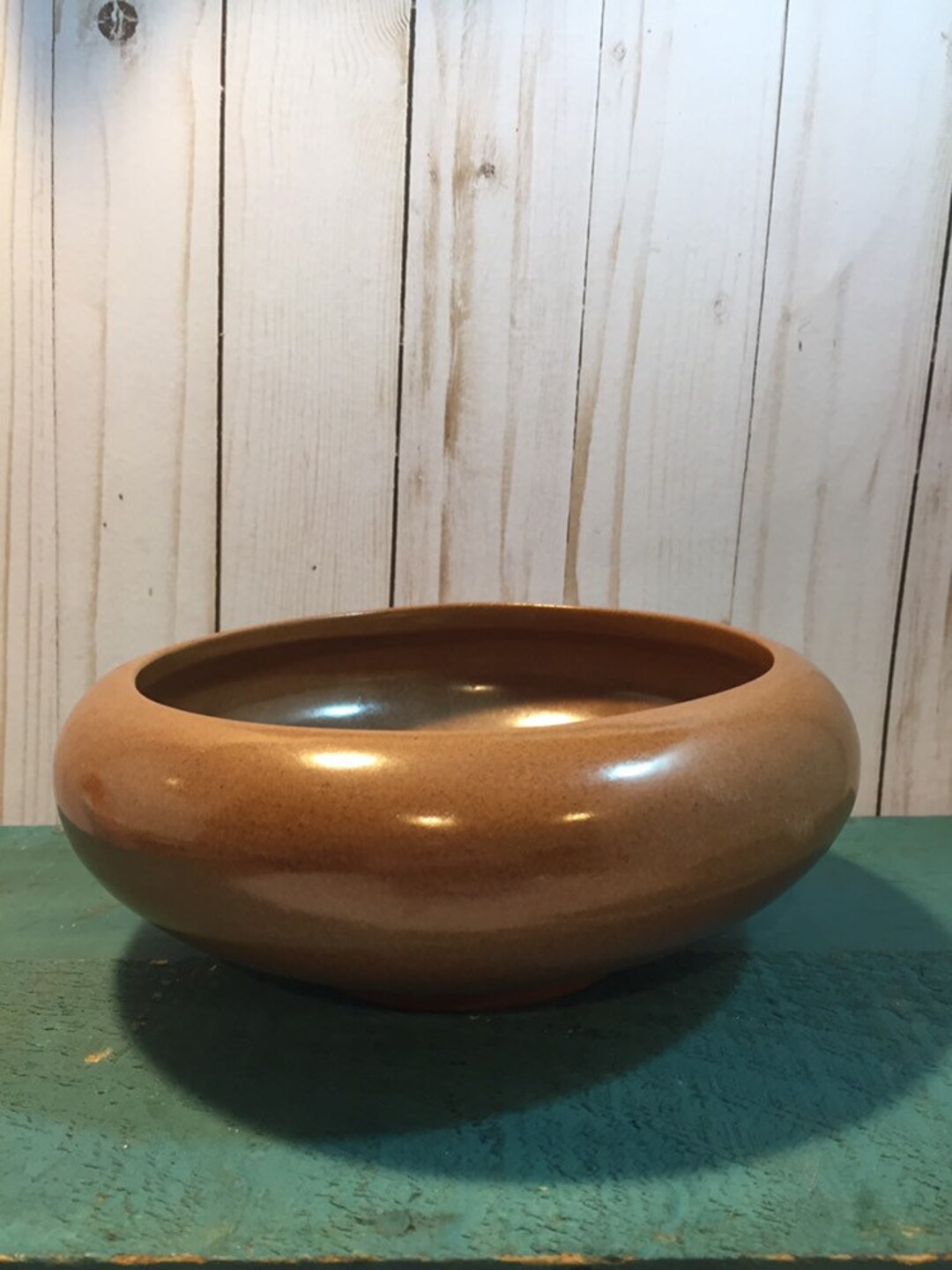 Footed Frankoma Bowl, Frankoma Pottery, Vintage Bulb Planter, 212, MCM ...