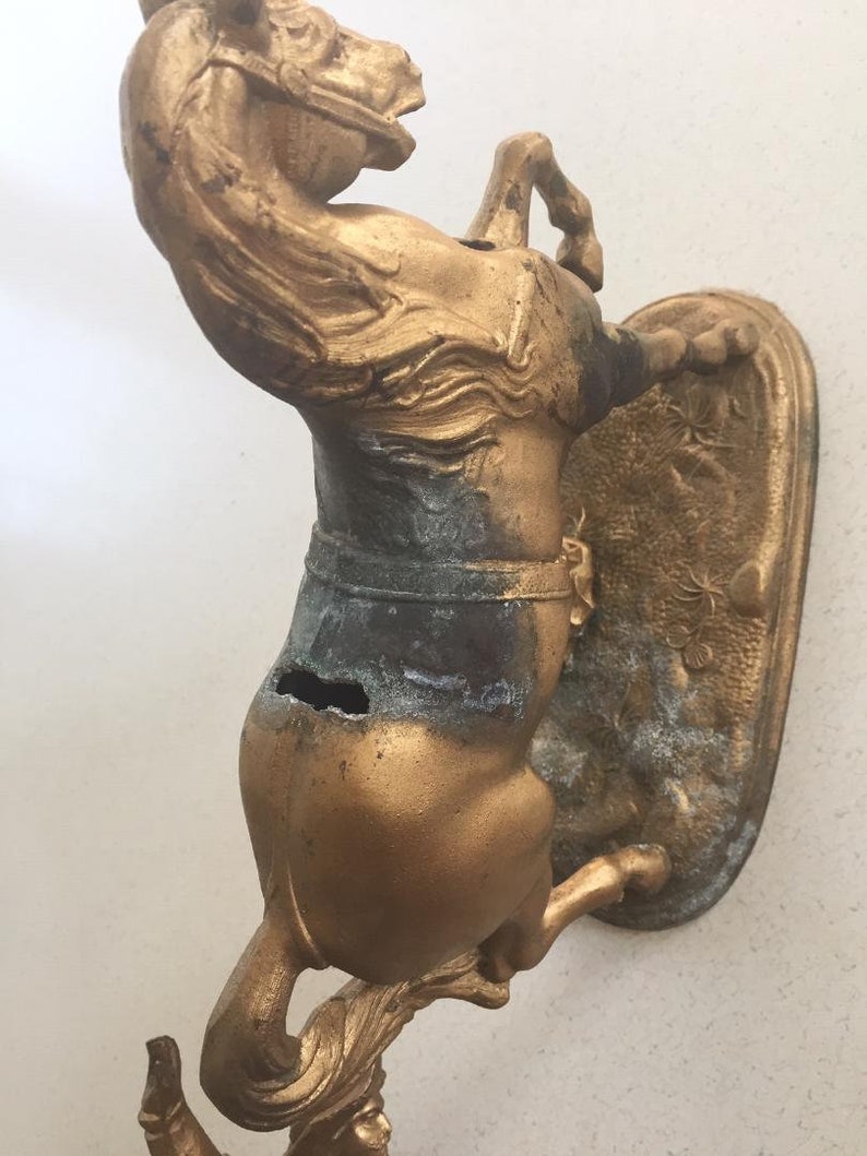 Victorian Cast Spelter Clock Topper Alloy Metal Man on a - Etsy