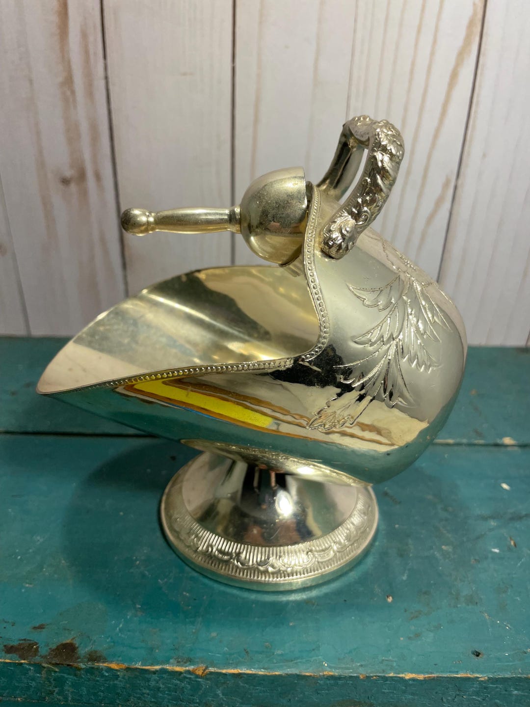 Sugar Scuttle With Scoop, Tarnish Resistant Silver Plate, Made in Japan ...