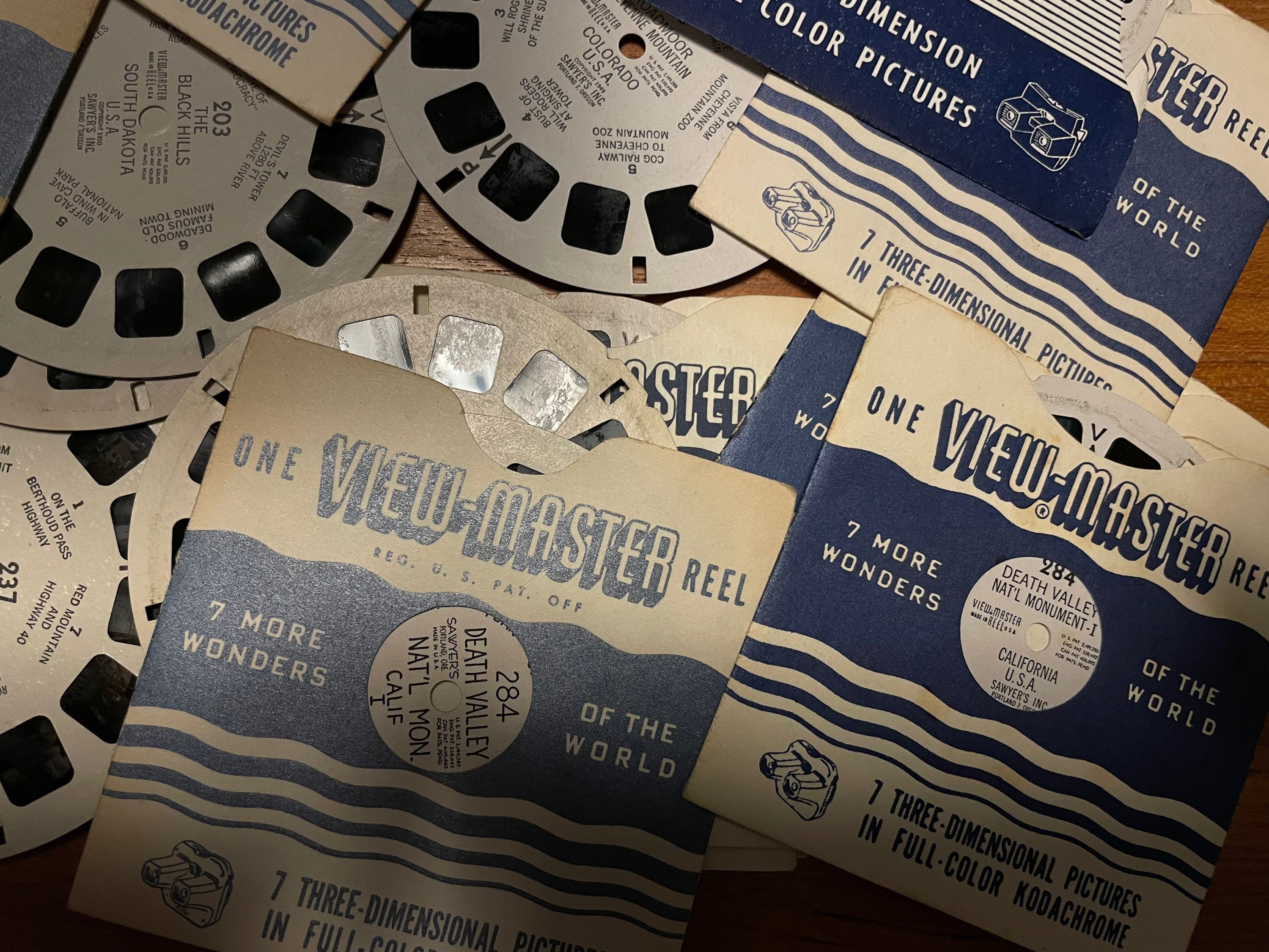 Viewmaster Reels, NUMBERS 200-299, Assorted Individual Reels, Sawyer ...