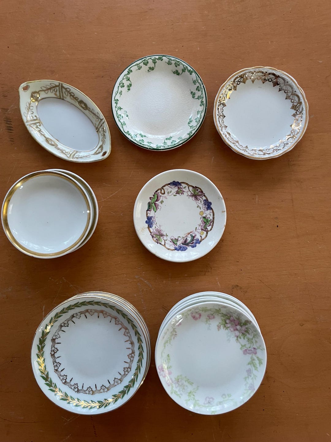 Vintage Butter Pat, Butter Plate, Tiny Plate, Chunky Stoneware, Small ...