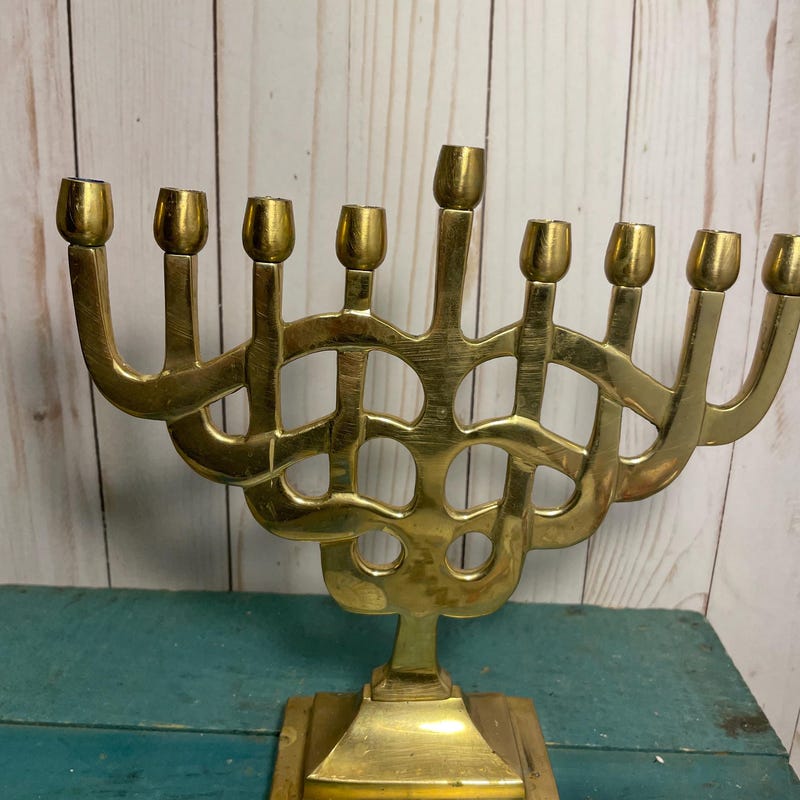 Brass Menorah - Etsy