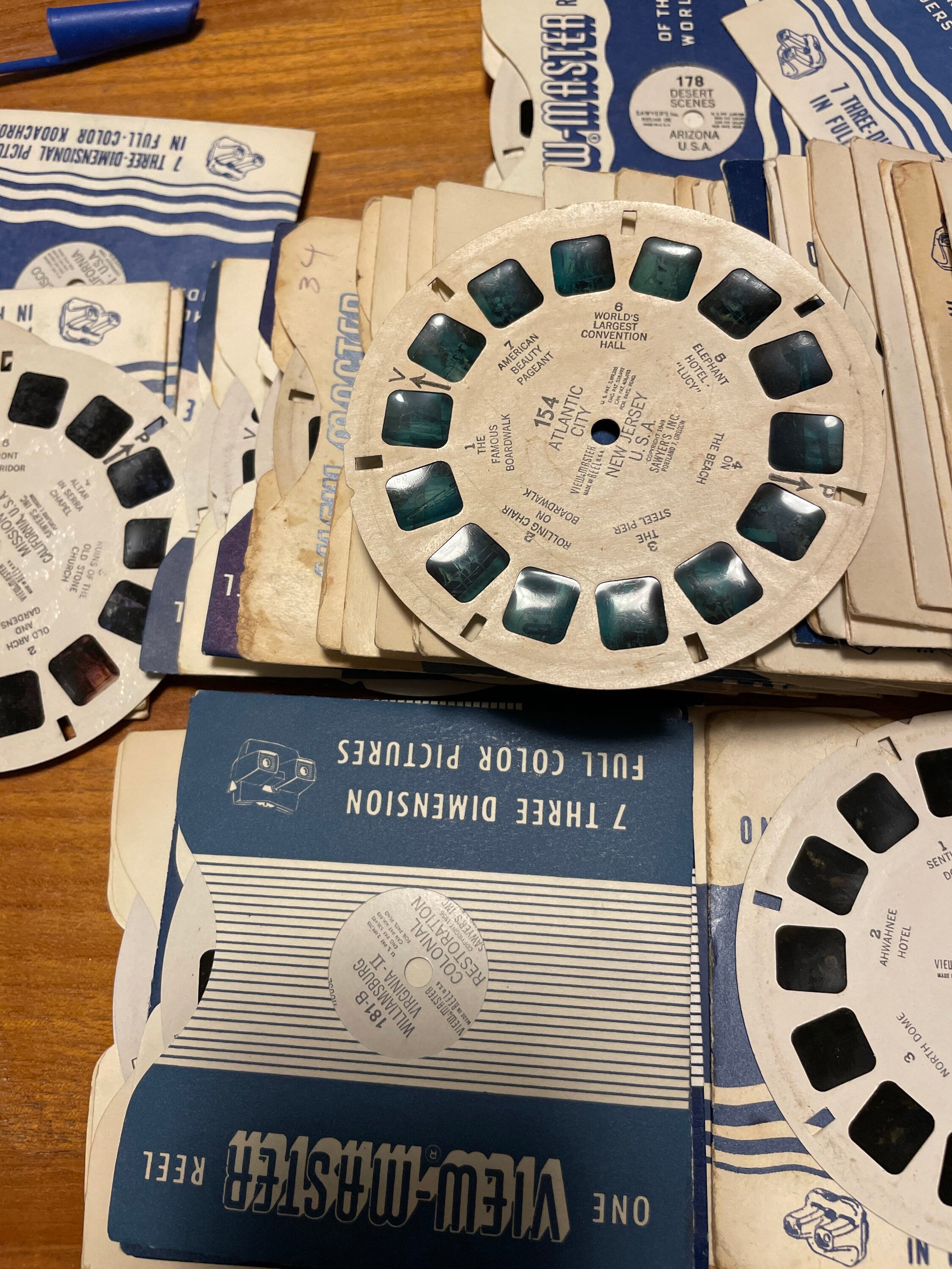 Viewmaster Reels, LOW NUMBER 135-200, Assorted Individual Reels, Buyers ...