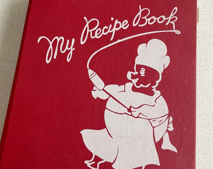 Vintage Three Ring Recipe Binder, Recipe Book, Home Cooking, Country ...