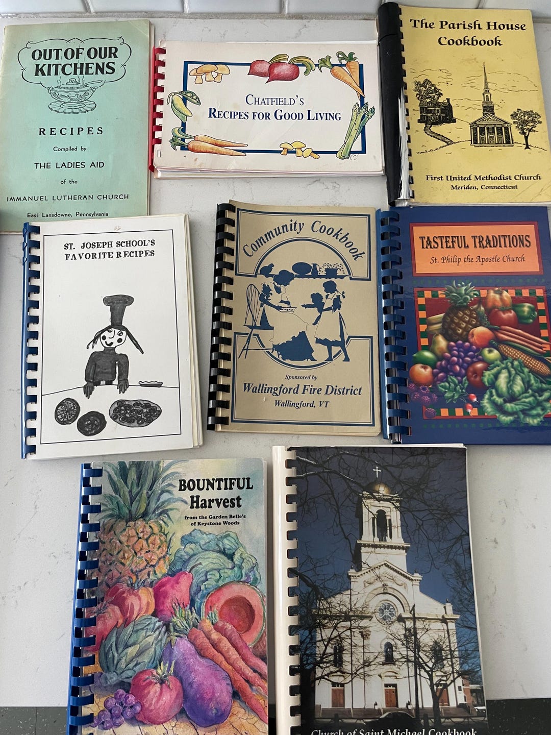 Vintage Regional Cookbooks, Spiral Bound, Locally Recipes, Local Grown ...