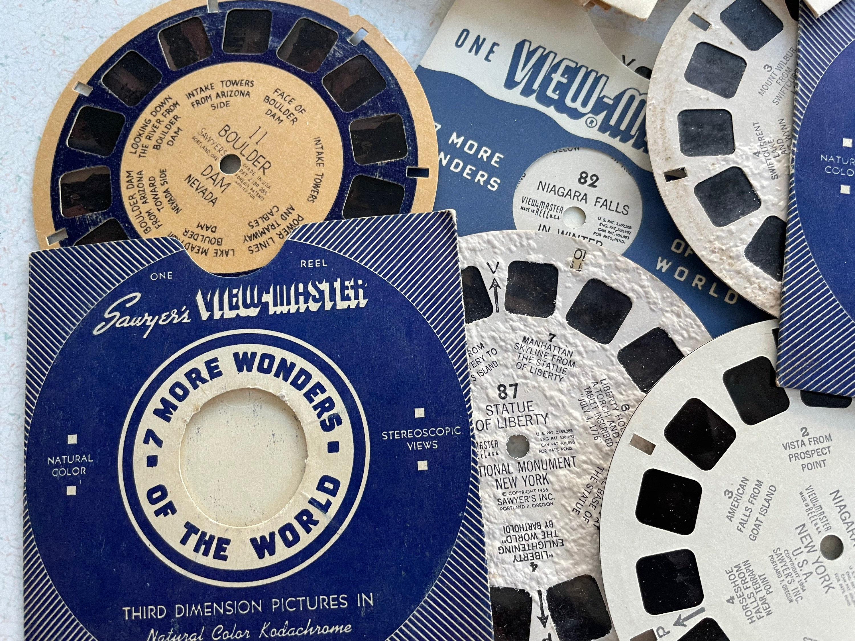OLD Viewmaster Reels, LOW NUMBER 1-135 Assorted Individual Reels ...