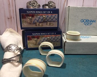 Vintage Napkin Rings - Etsy