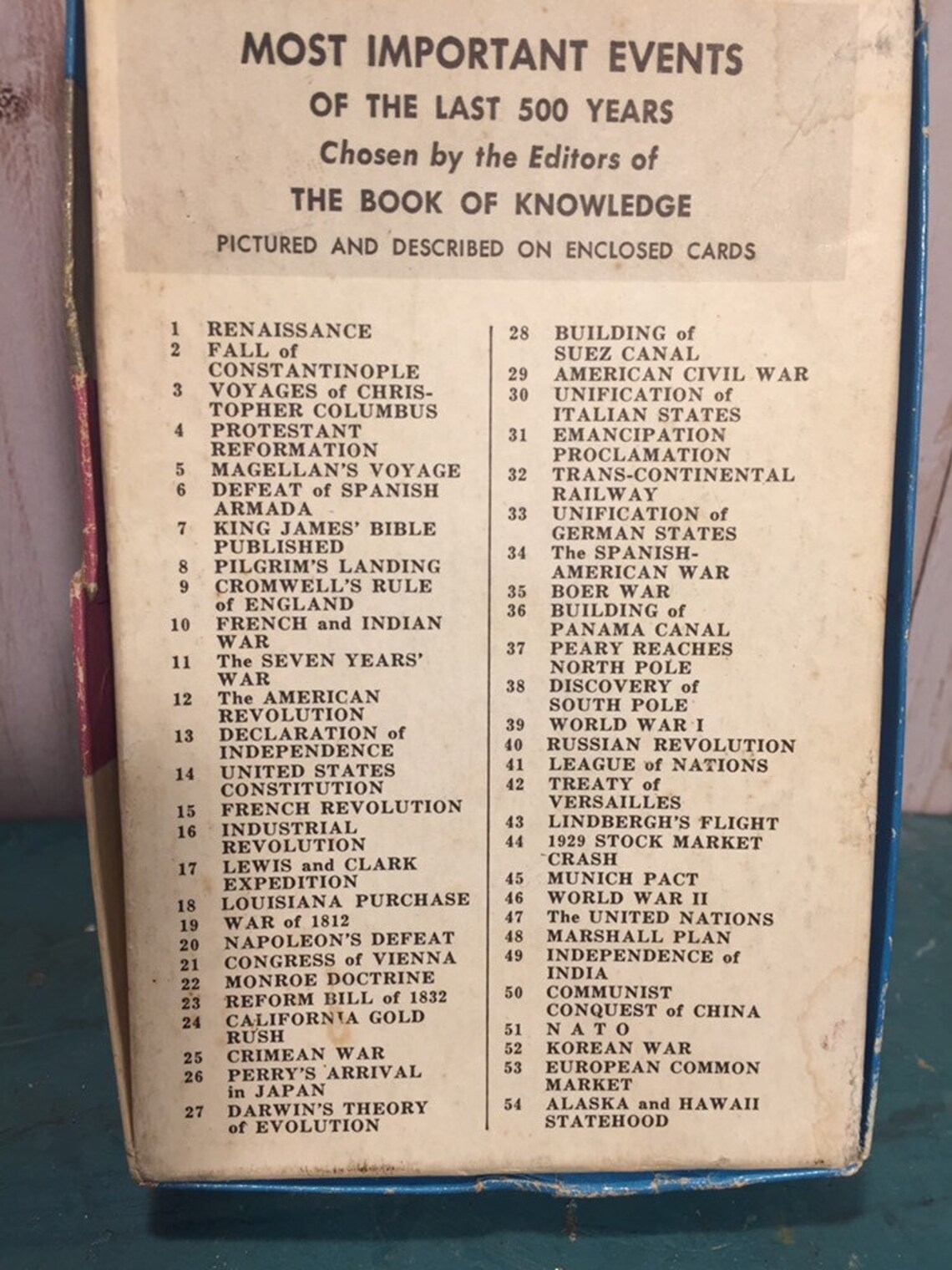 Vintage 1960 Game Book of Knowledge Picture Flash Cards - Etsy