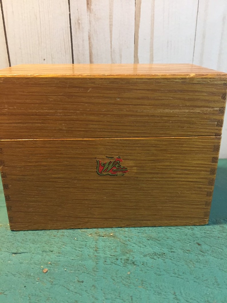 Country Kitchen Box Vintage Recipe Box WEIS Recipe Box - Etsy