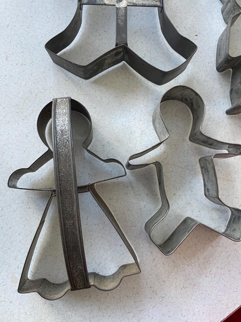 Vintage Metal Cookie Cutters, Gingerbread Men, Christmas Cookies, Cooky ...