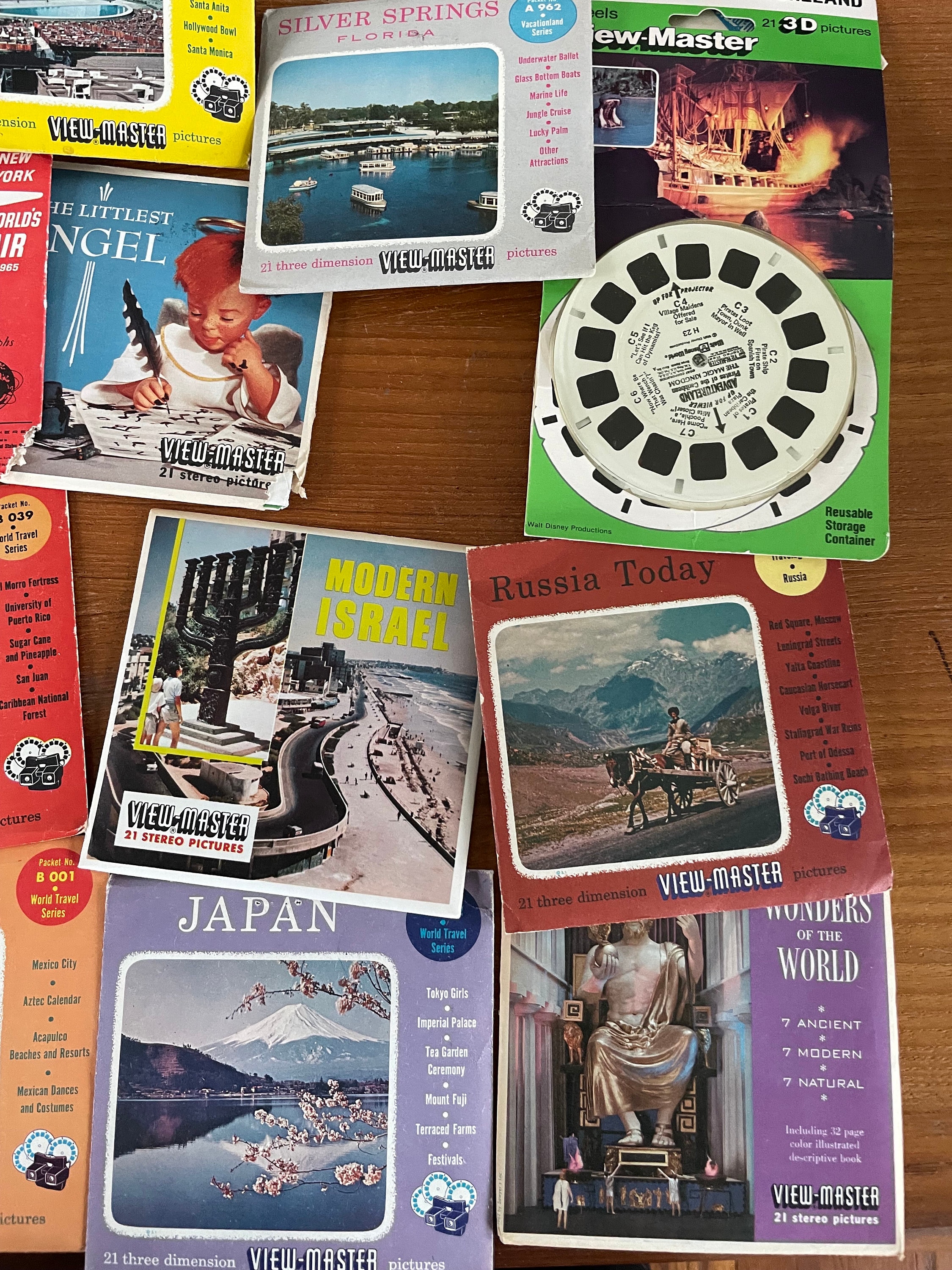 Viewmaster 3 Reel Sets, Original Packaging, Wonders of the World ...