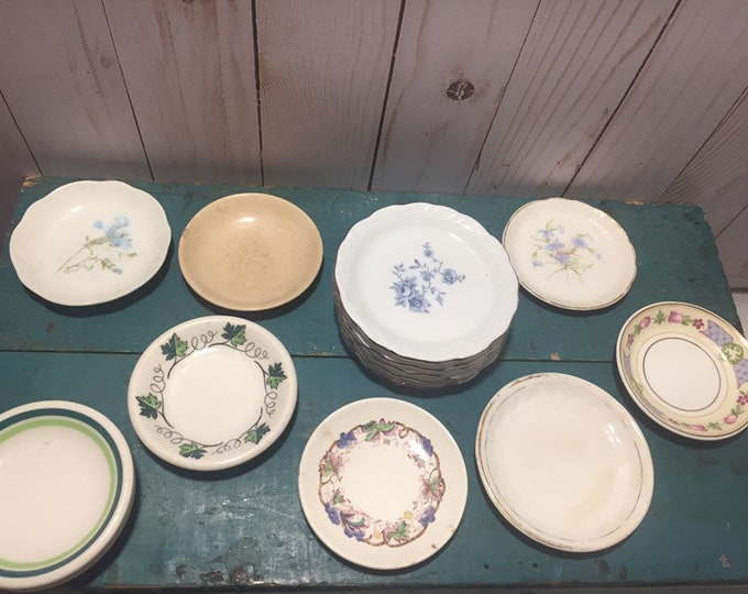 3 , Vintage Ironstone White Butter Pats / 1 Chunky Pat / One English ...