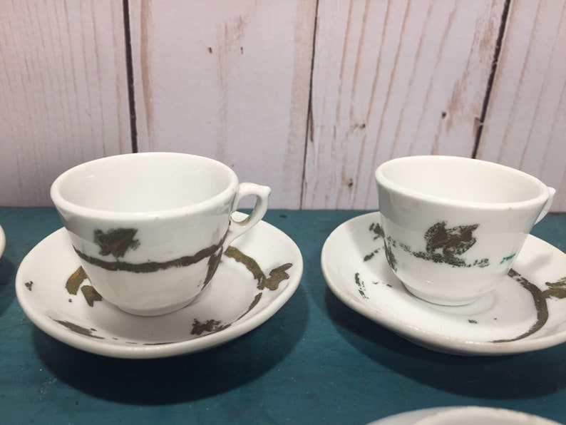 Victorian Toy Tea Set Doll Dishes Porcelain Tea Set Vintage - Etsy