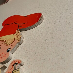 Vintage Nursery Wall Art, Dolly Toy Co, Pressed Cardboard Plaque ...