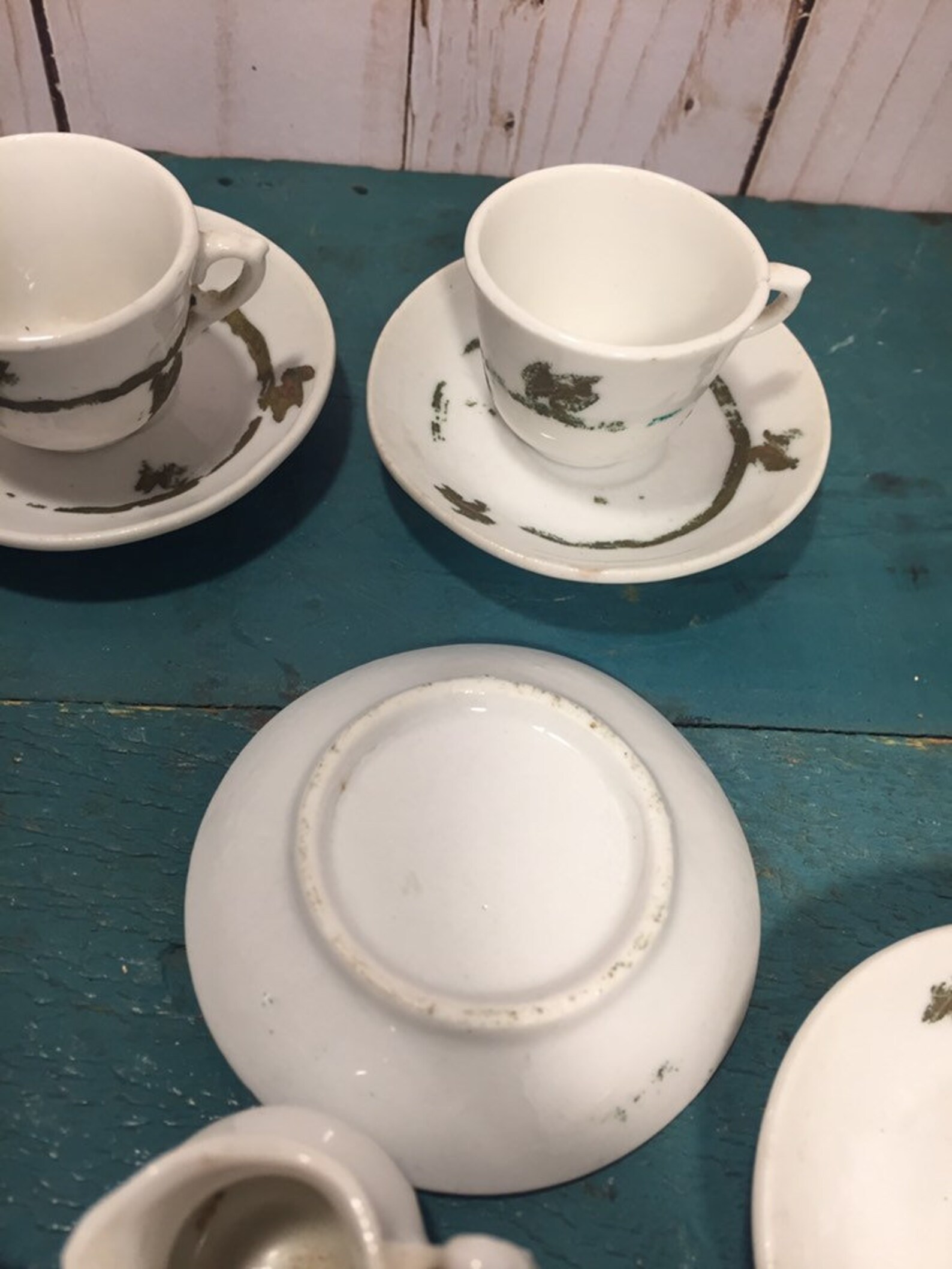 Victorian Toy Tea Set Doll Dishes Porcelain Tea Set Vintage - Etsy