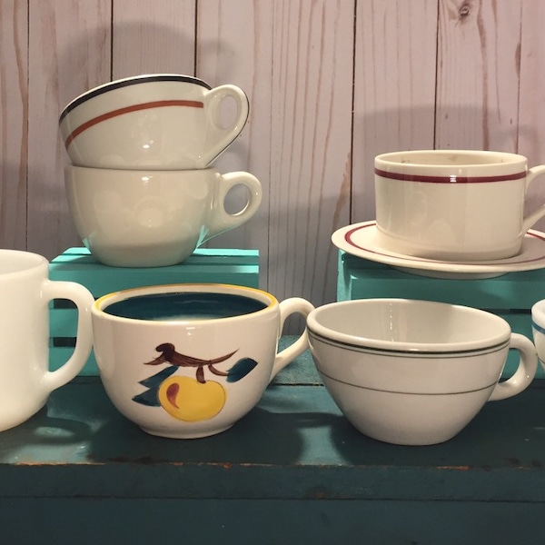 Diner Coffee Cups - Etsy