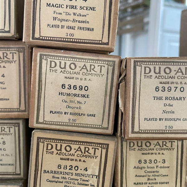 Vintage Piano Rolls - Etsy