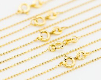 Gold vermeil chain | Etsy